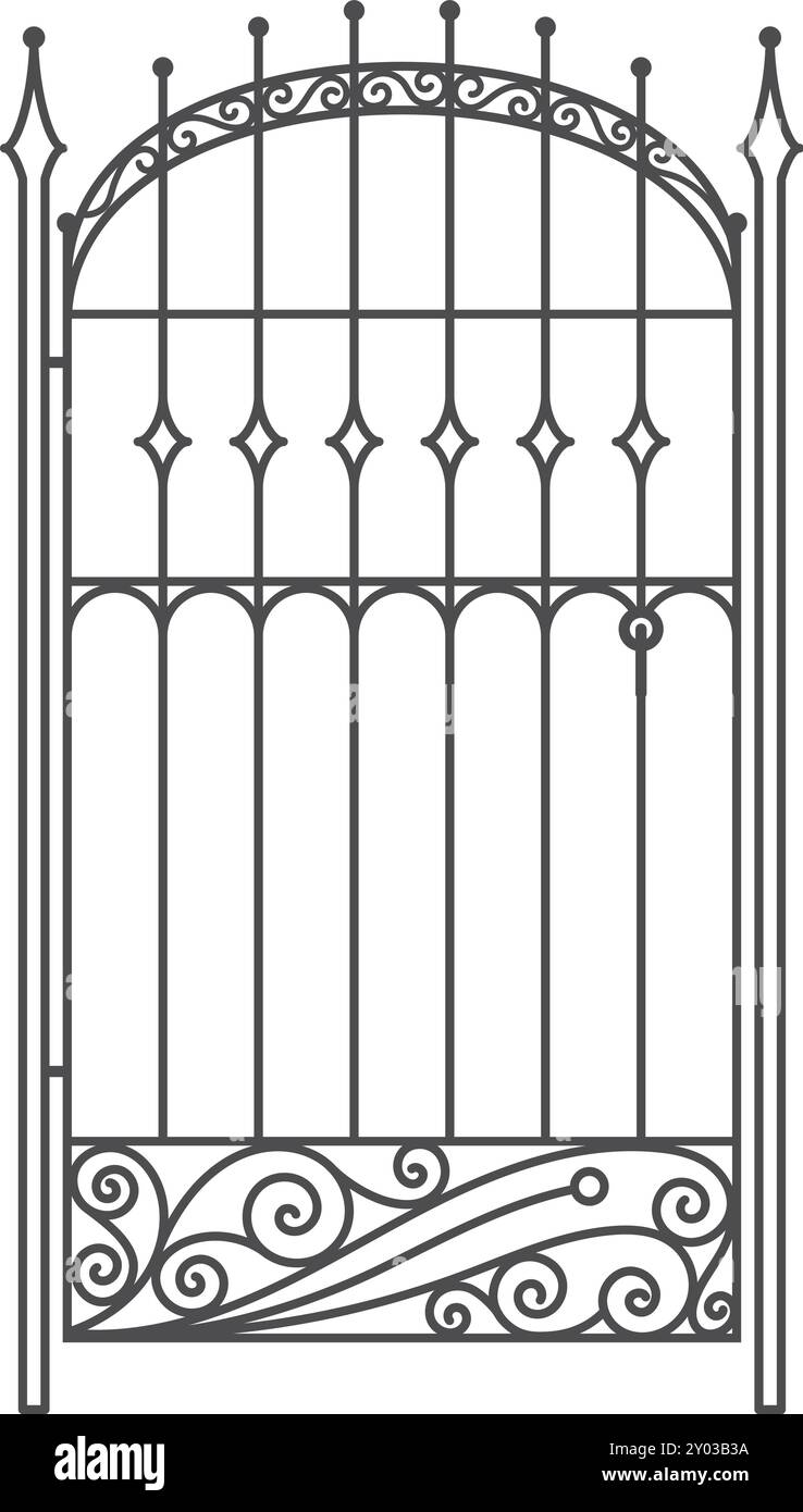 Ornate railing white background Stock Vector Images - Alamy