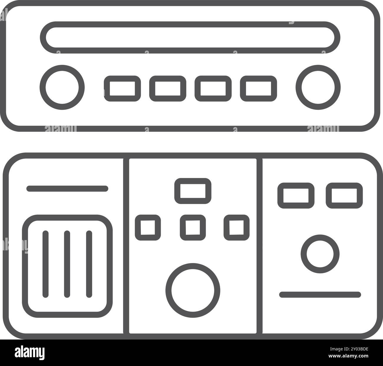 Automotive control panel Stock Vector Images - Alamy