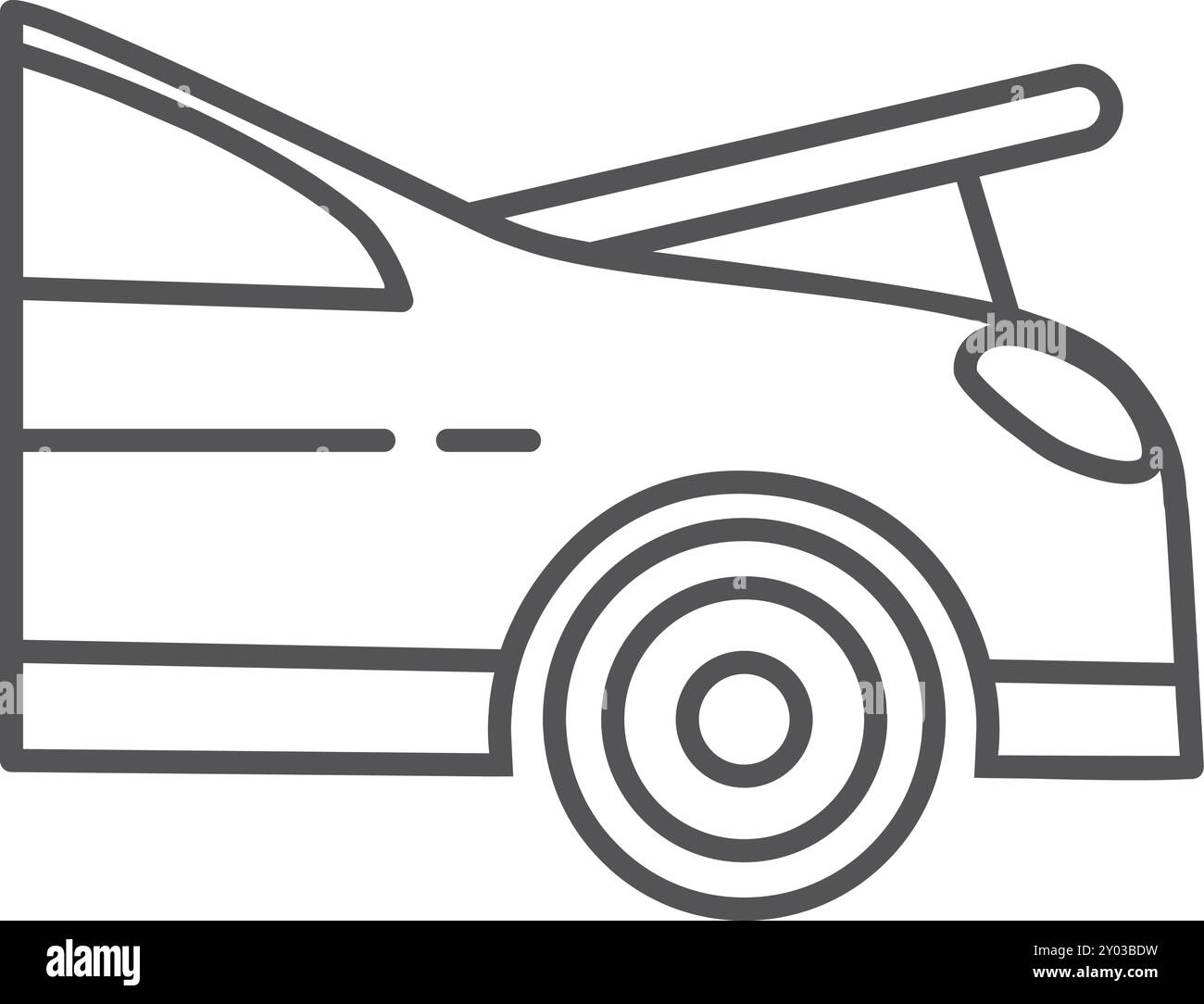 Car with open hood on white hi-res stock photography and images - Alamy