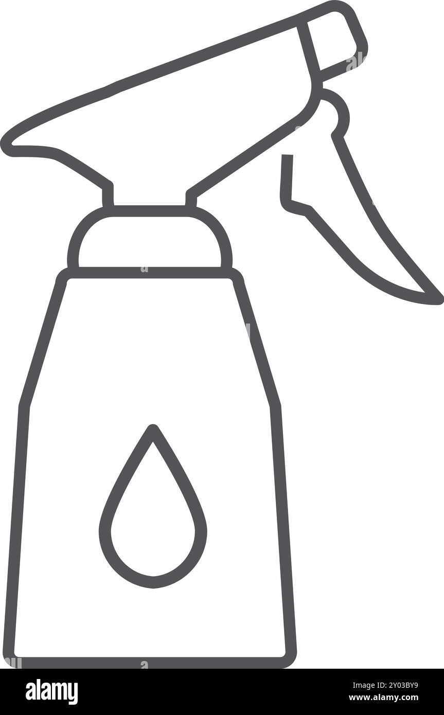 Cleaner wash bottle icon Black and White Stock Photos & Images - Alamy