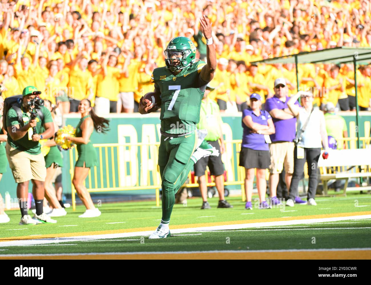 August 31 2024: Baylor Bears quarterback Dequan Finn (7) runs the ball ...