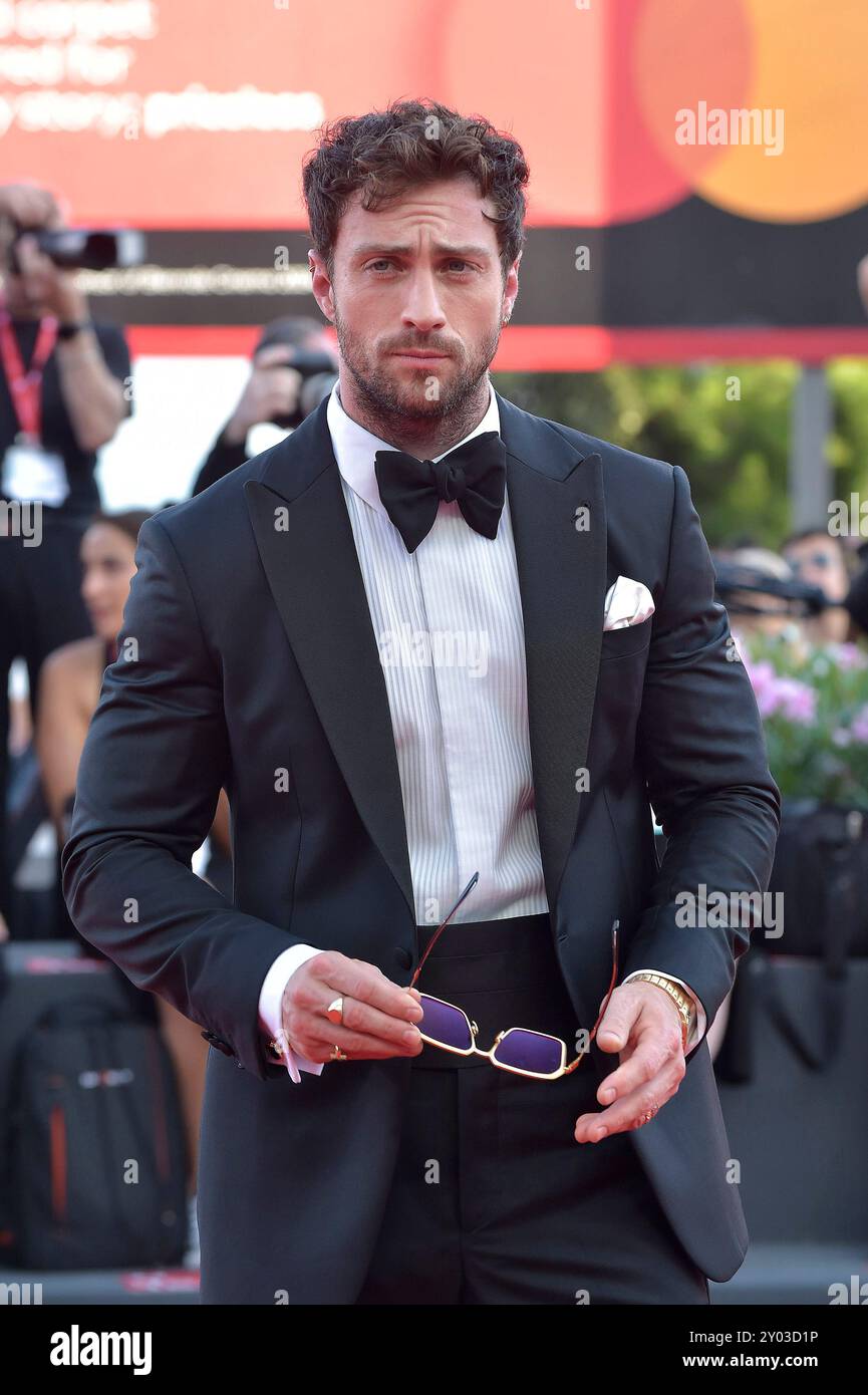 Venice, Italy. 31st Aug, 2024. Aaron Taylor-Johnson attends the ...