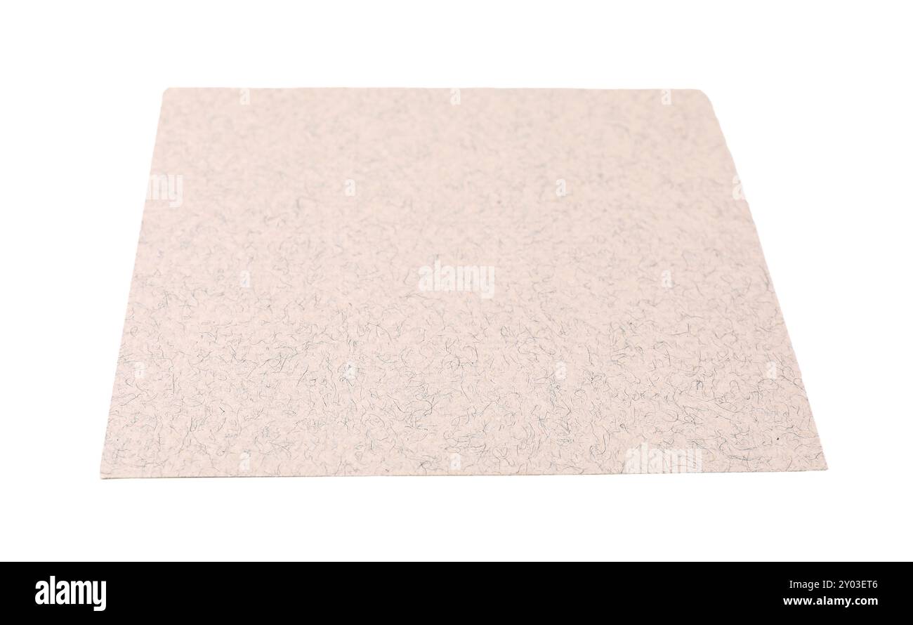 One old paper sheet isolated on white Stock Photo - Alamy