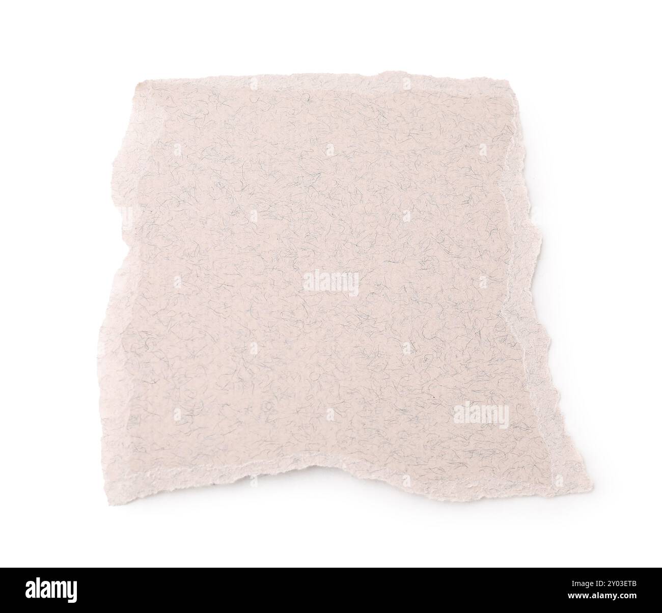One old paper sheet isolated on white, above view Stock Photo - Alamy