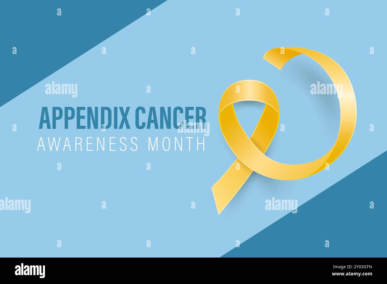 Appendix Cancer Awareness Month Banner, August. Card or Placard with ...
