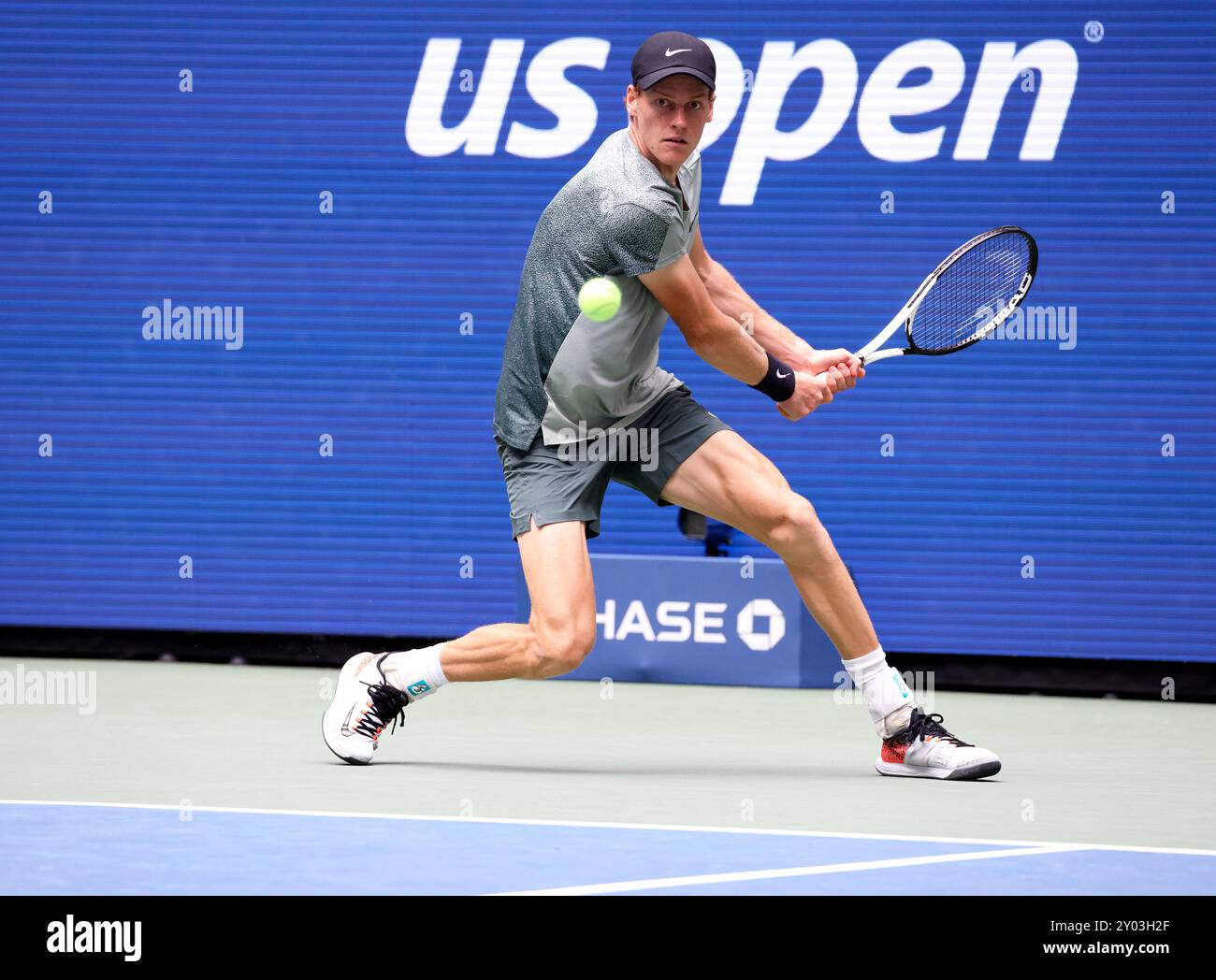 29 August 2024, Flushing Meadows, US Open: Jannik Sinner of Italy in ...