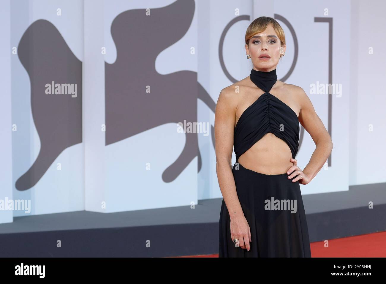 Venice Lido, Italy. 31st Aug, 2024. Alice Arcuri attends the red carpet ...