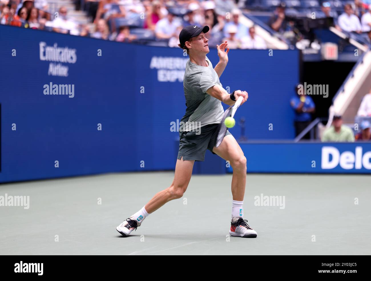 29 August 2024, Flushing Meadows, US Open: Jannik Sinner of Italy in ...