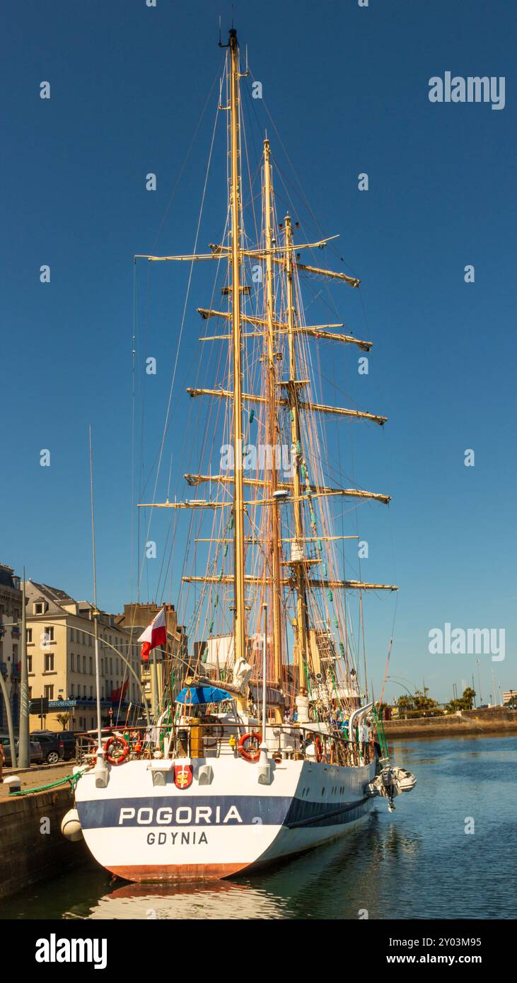 Cherbourg Harbor in Normandy, France. Peninsula of Cotentin Stock Photo ...