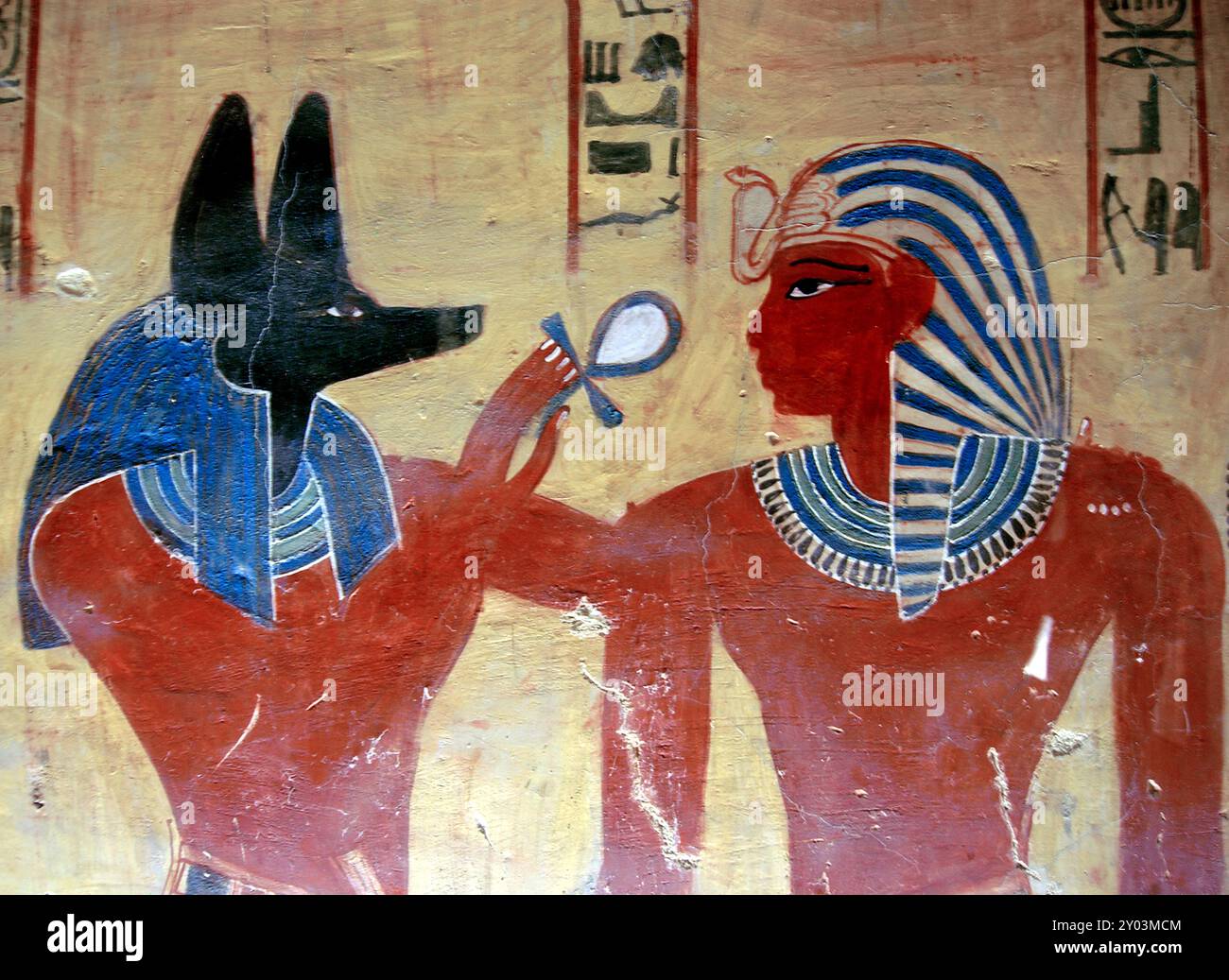 Mural in the tomb of Tuthmosis IV (1400–1390 BC) 18th Pharaonic dynasty ...