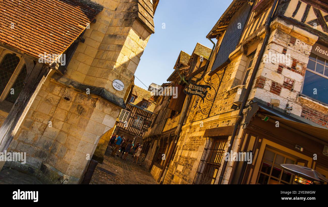 Honfleur is a famous harbor village in Normandy, France Stock Photo - Alamy