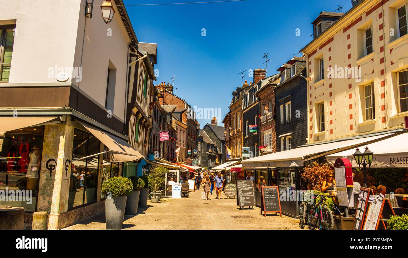 Honfleur is a famous harbor village in Normandy, France Stock Photo - Alamy