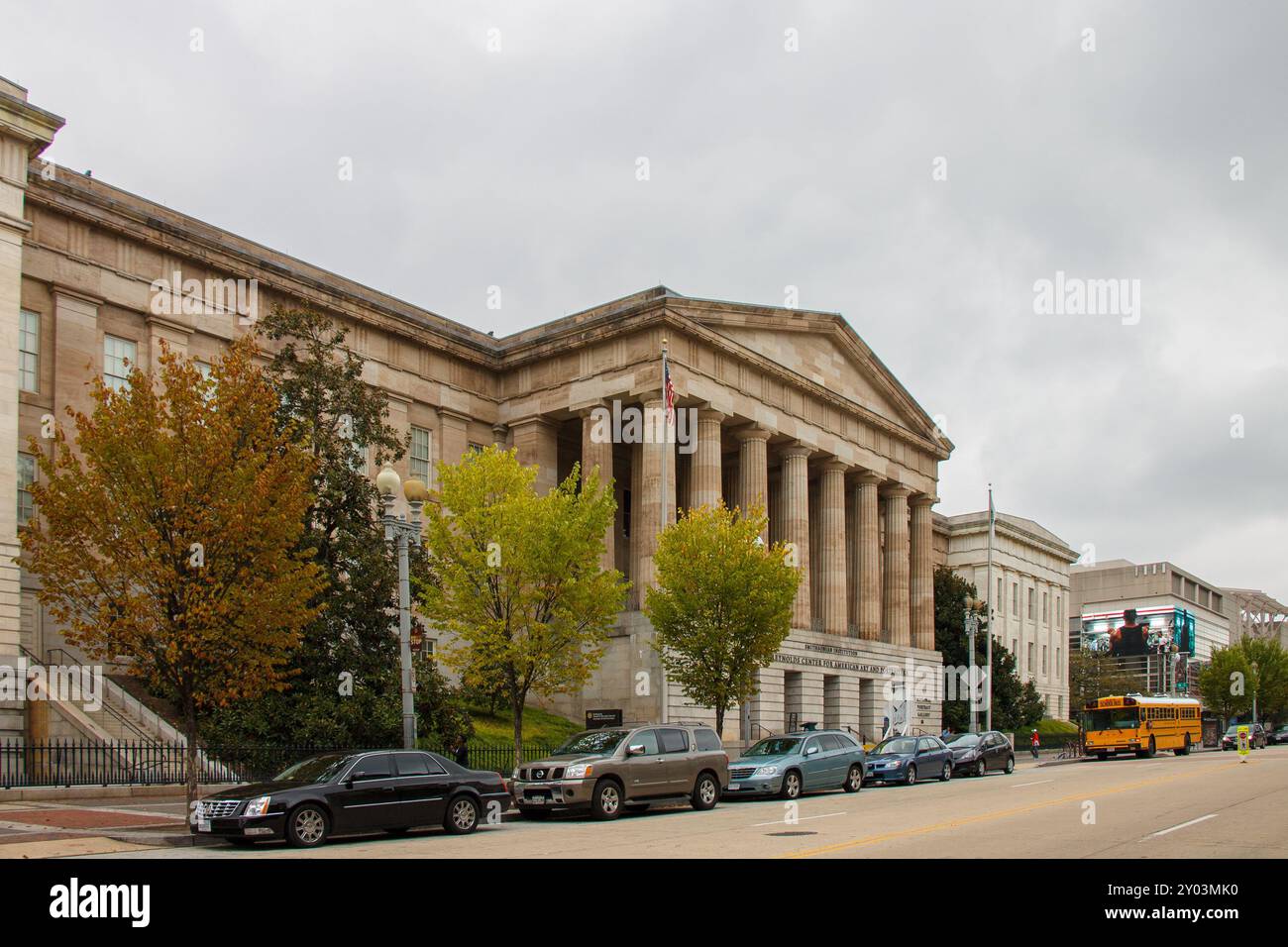 The facade of the National Portrait Gallery in Downtown Washington DC ...