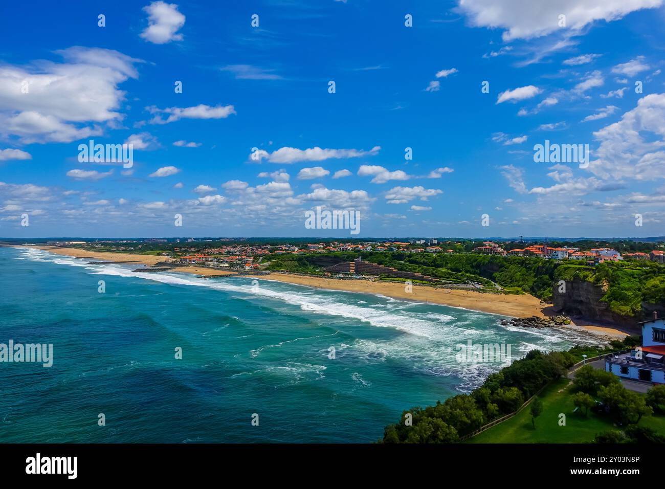 Biarritz ocean aerial view hi-res stock photography and images - Alamy