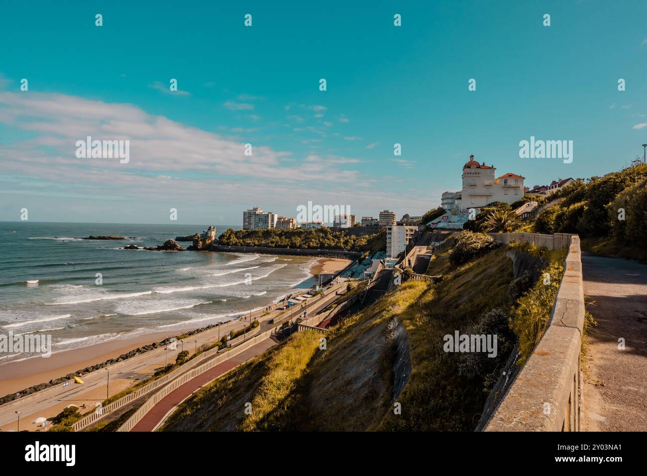 The Basque Coast Beach (Plage de la Cote des Basques) in Biarritz ...