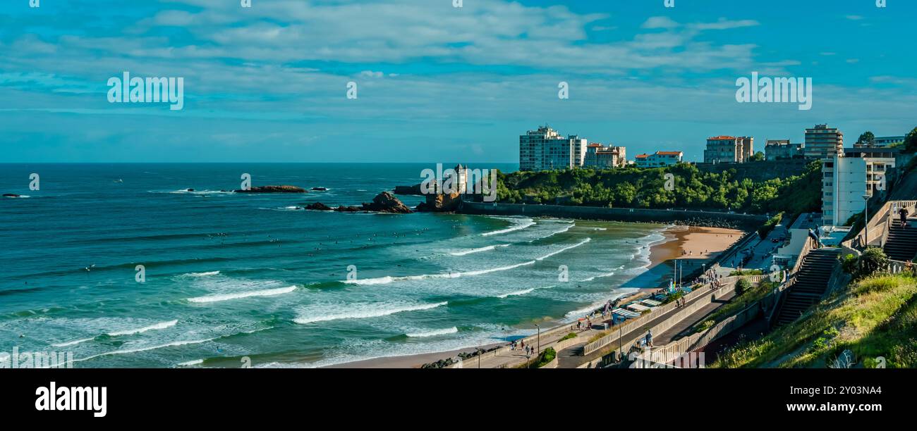 The Basque Coast Beach (Plage de la Cote des Basques) in Biarritz ...