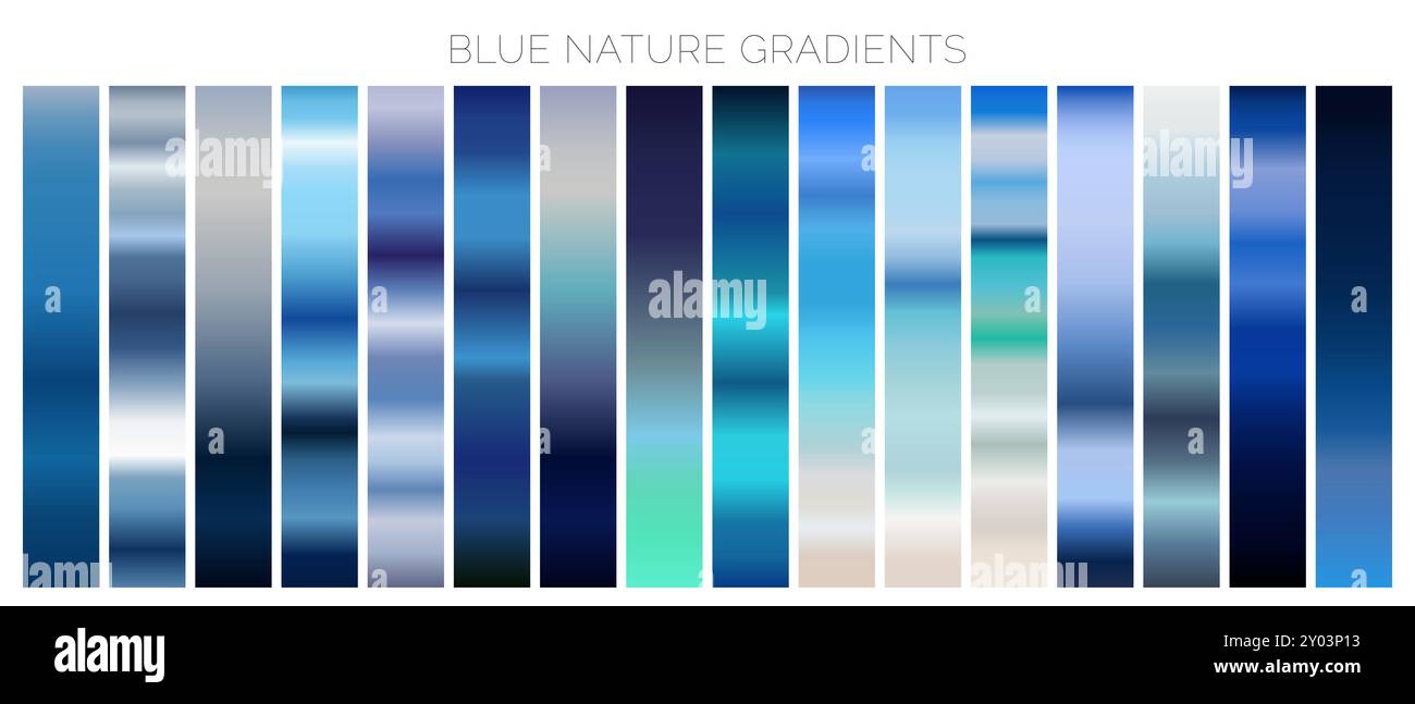 Color palette summer blue Stock Vector Images - Alamy