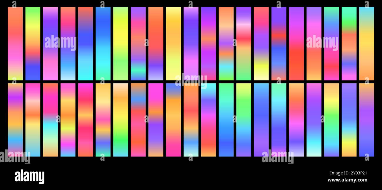 Vibrant color palettes graphic Stock Vector Images - Alamy