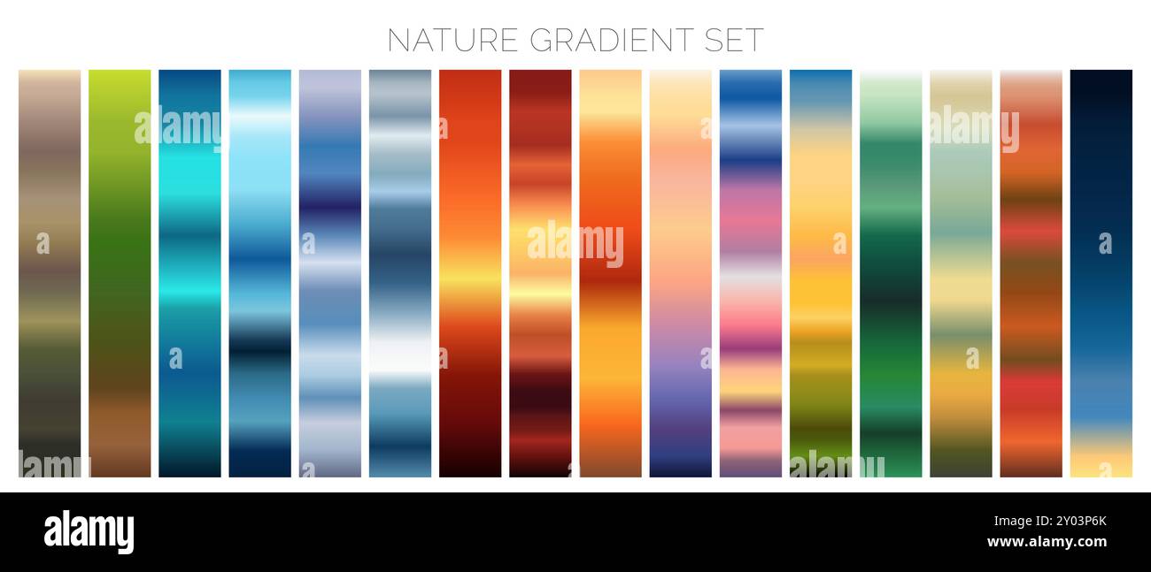Nature Gradient Swatch Set Stock Vector Image & Art - Alamy