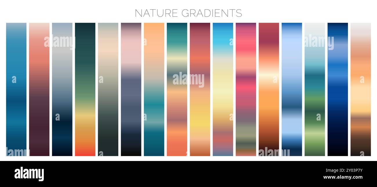 Nature Gradient Swatch Set Stock Vector Image & Art - Alamy