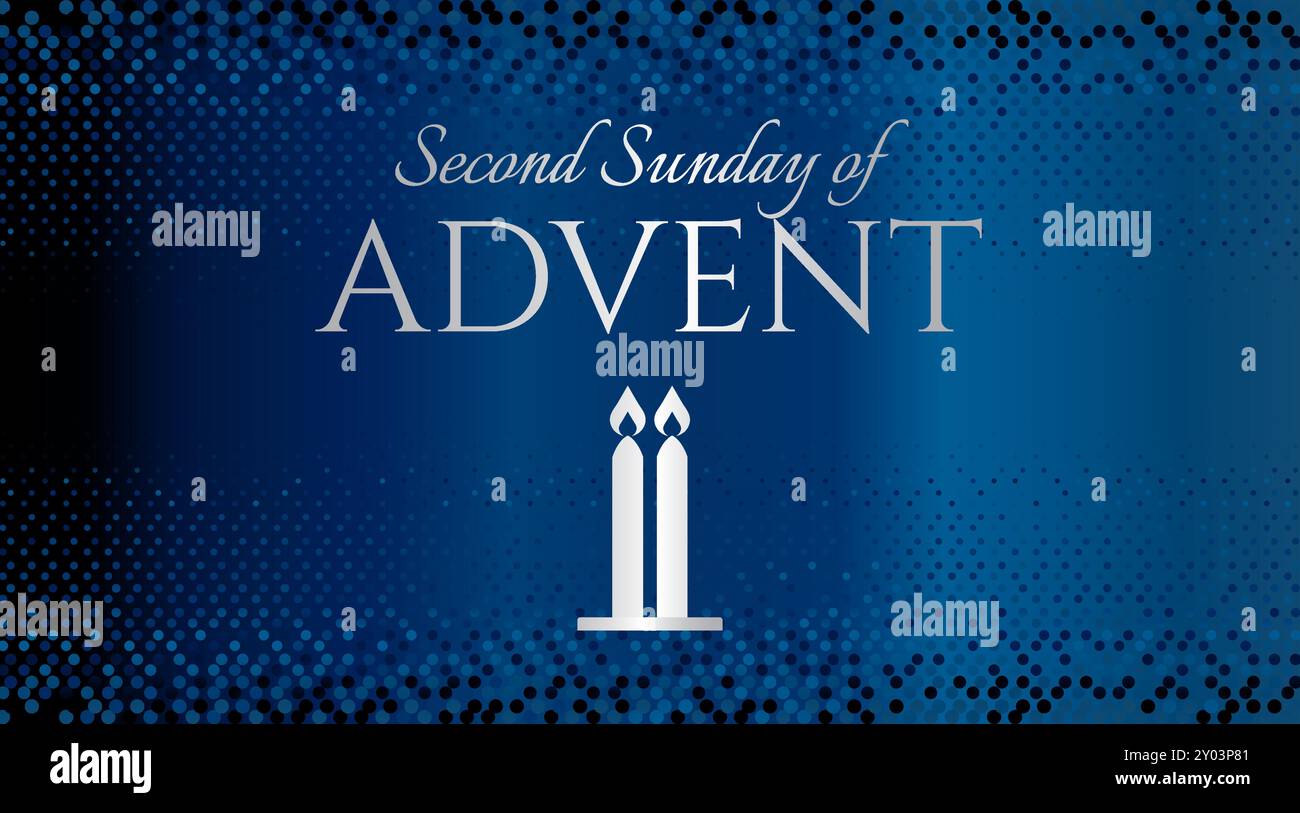 Blue Second Sunday of Advent Background Illustration Design Stock ...