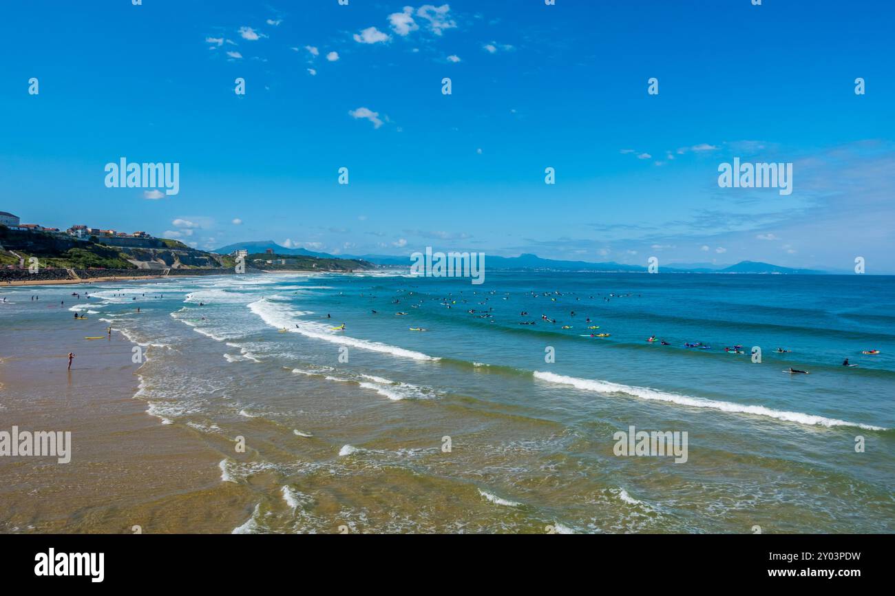 The Basque Coast Beach (Plage de la Cote des Basques) in Biarritz ...