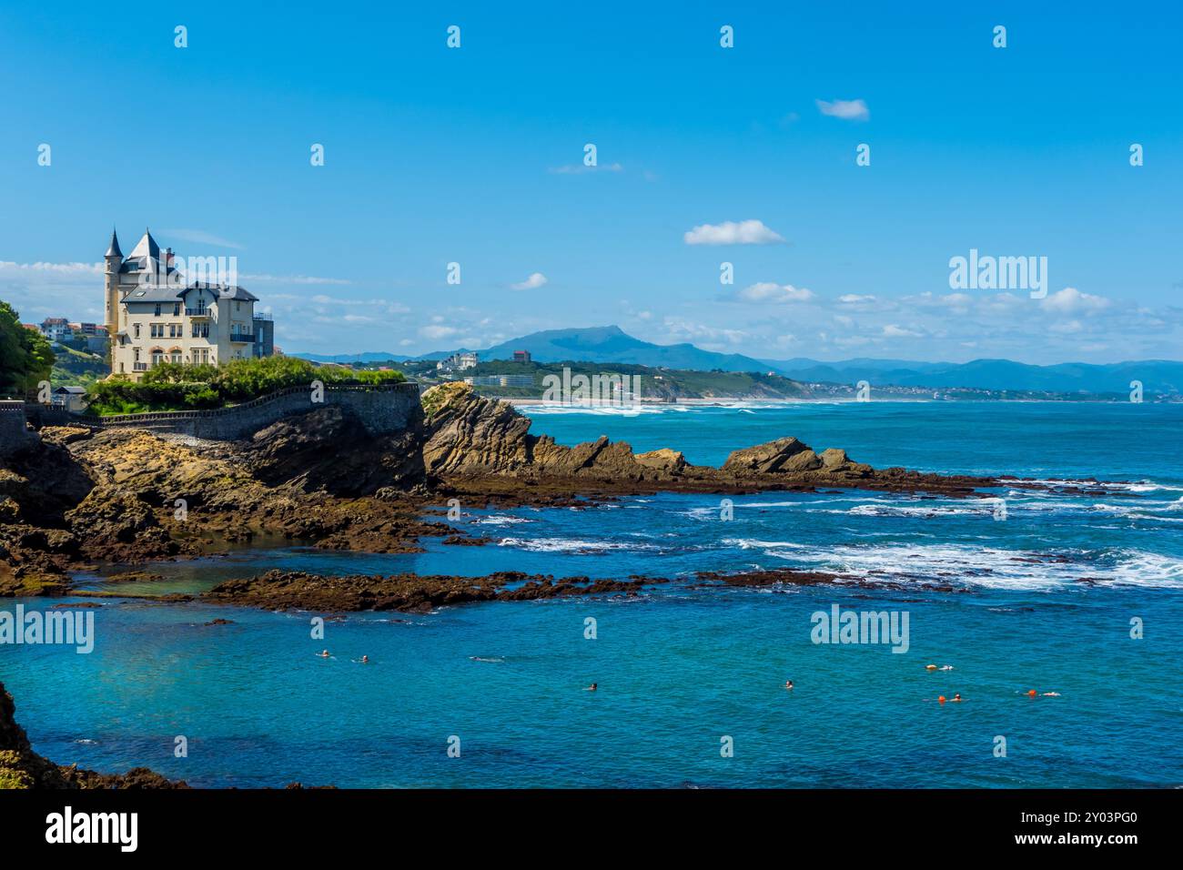 The Basque Coast Beach (Plage de la Cote des Basques) in Biarritz, France Stock Photo - Alamy