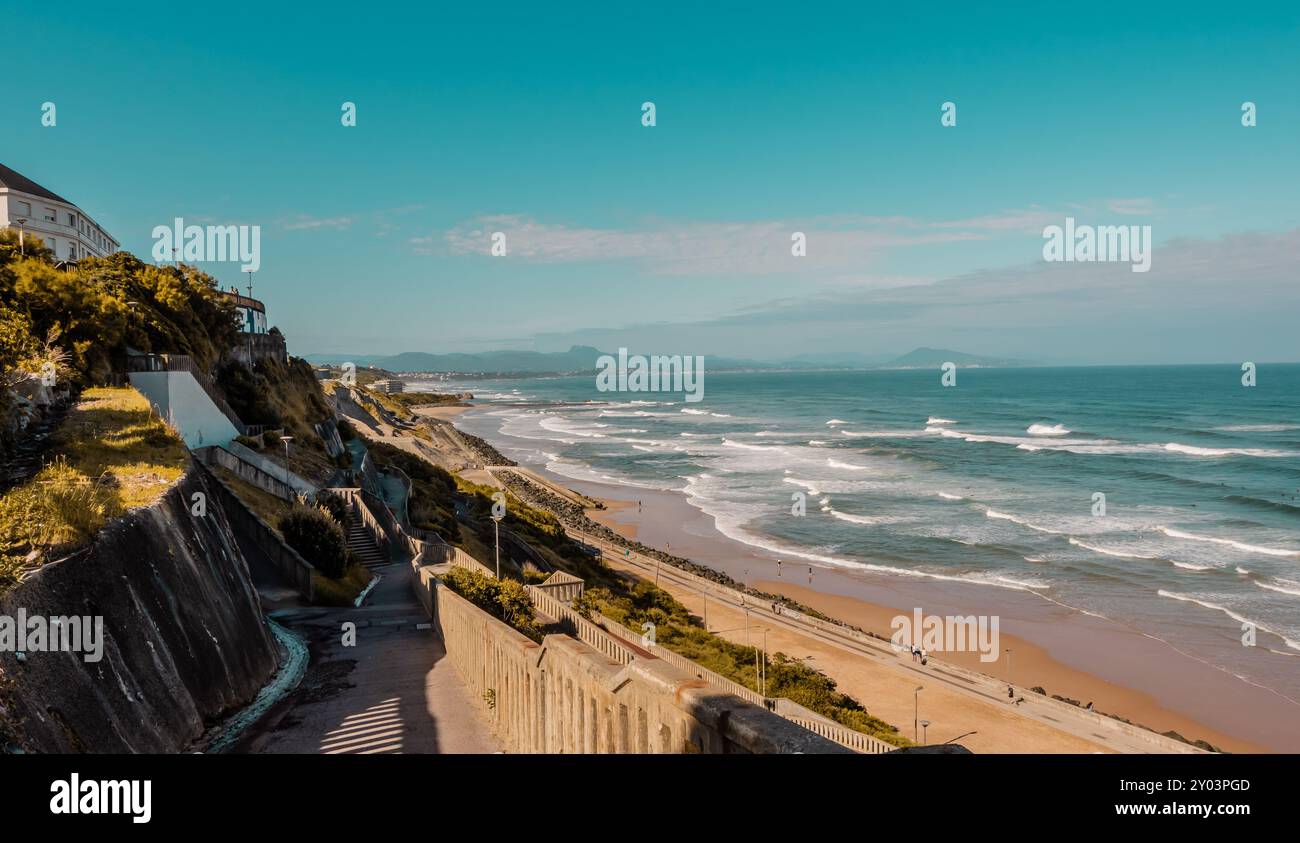 The Basque Coast Beach (Plage de la Cote des Basques) in Biarritz ...