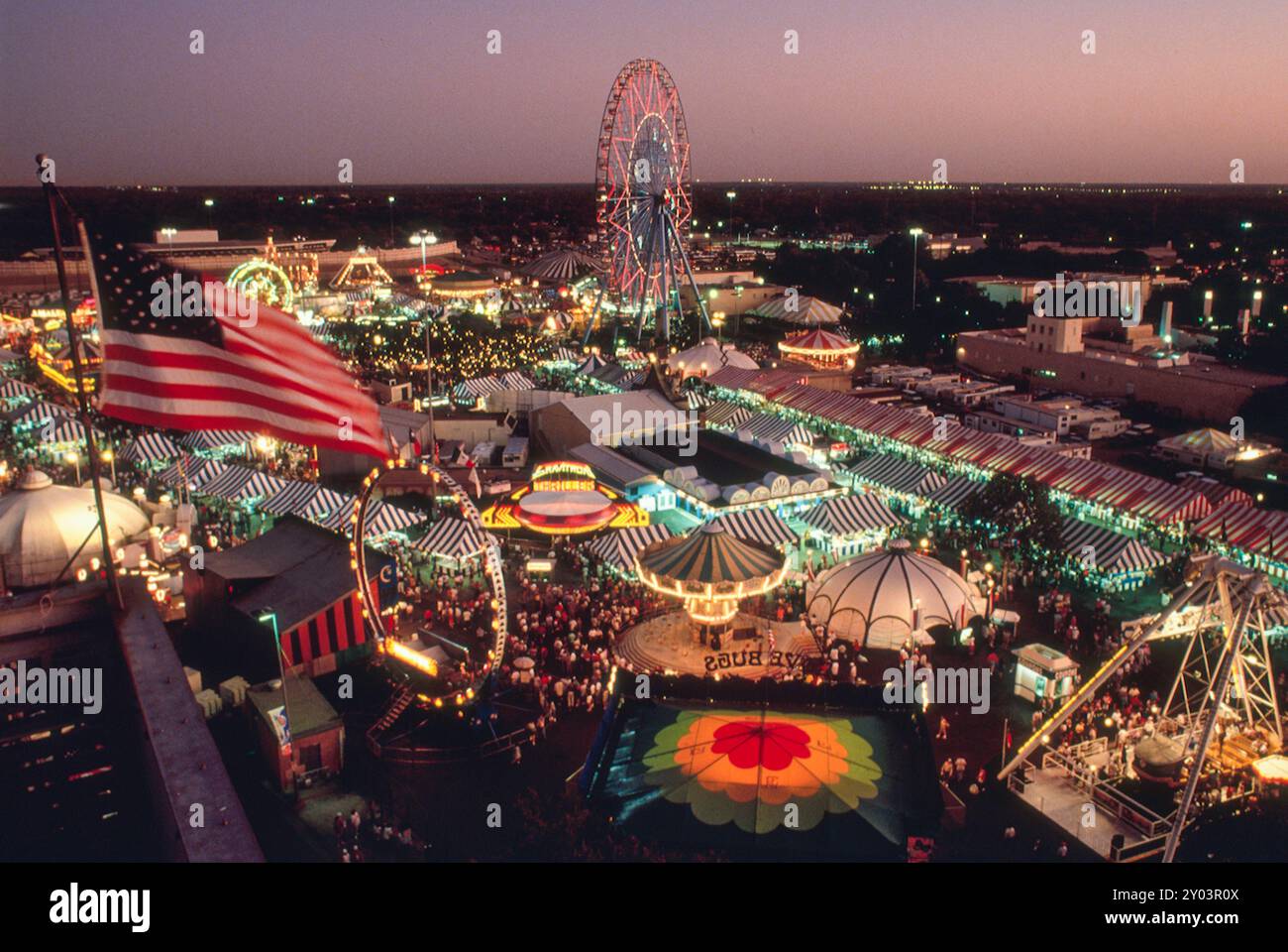 American flag over the state fair hi-res stock photography and images ...