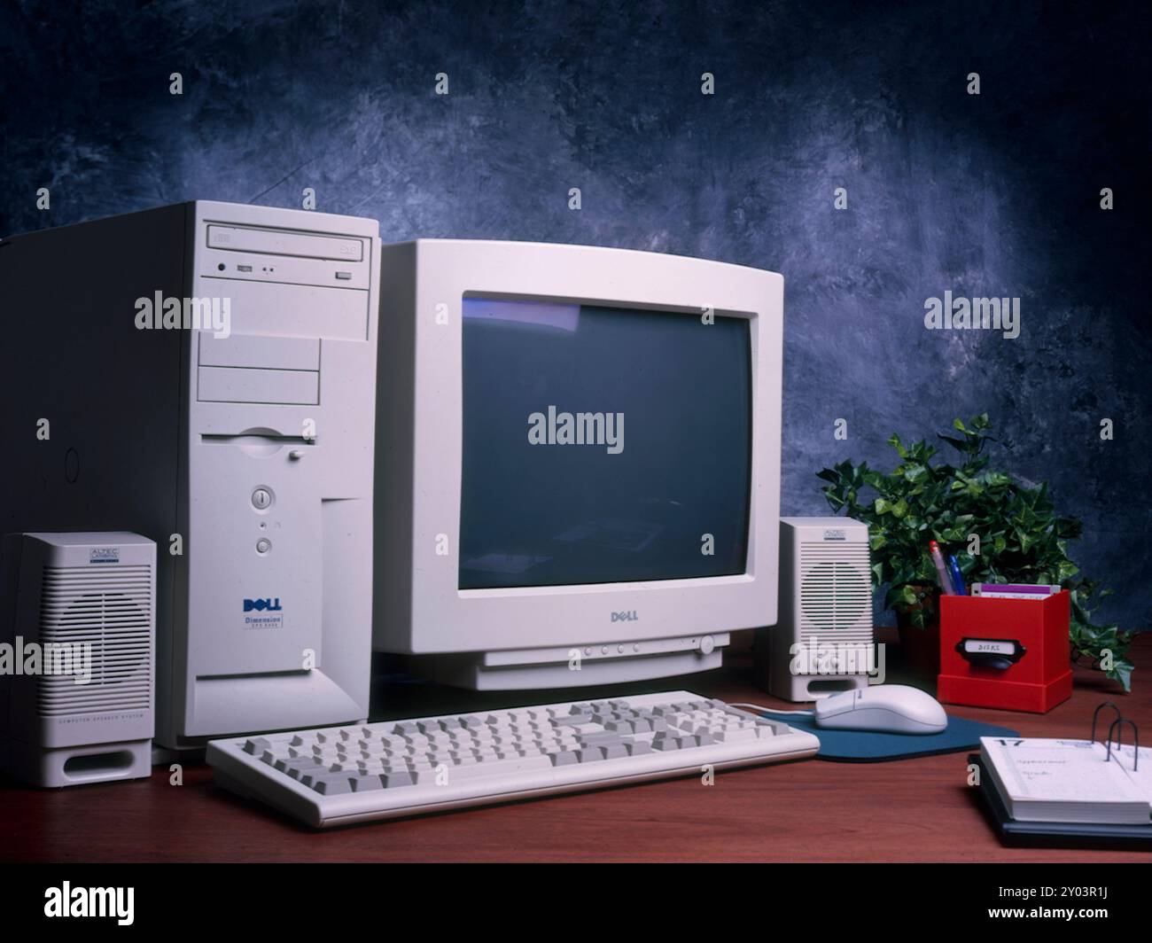 Dell computer setup ©1996 in the studio, setup shot for advertising ...