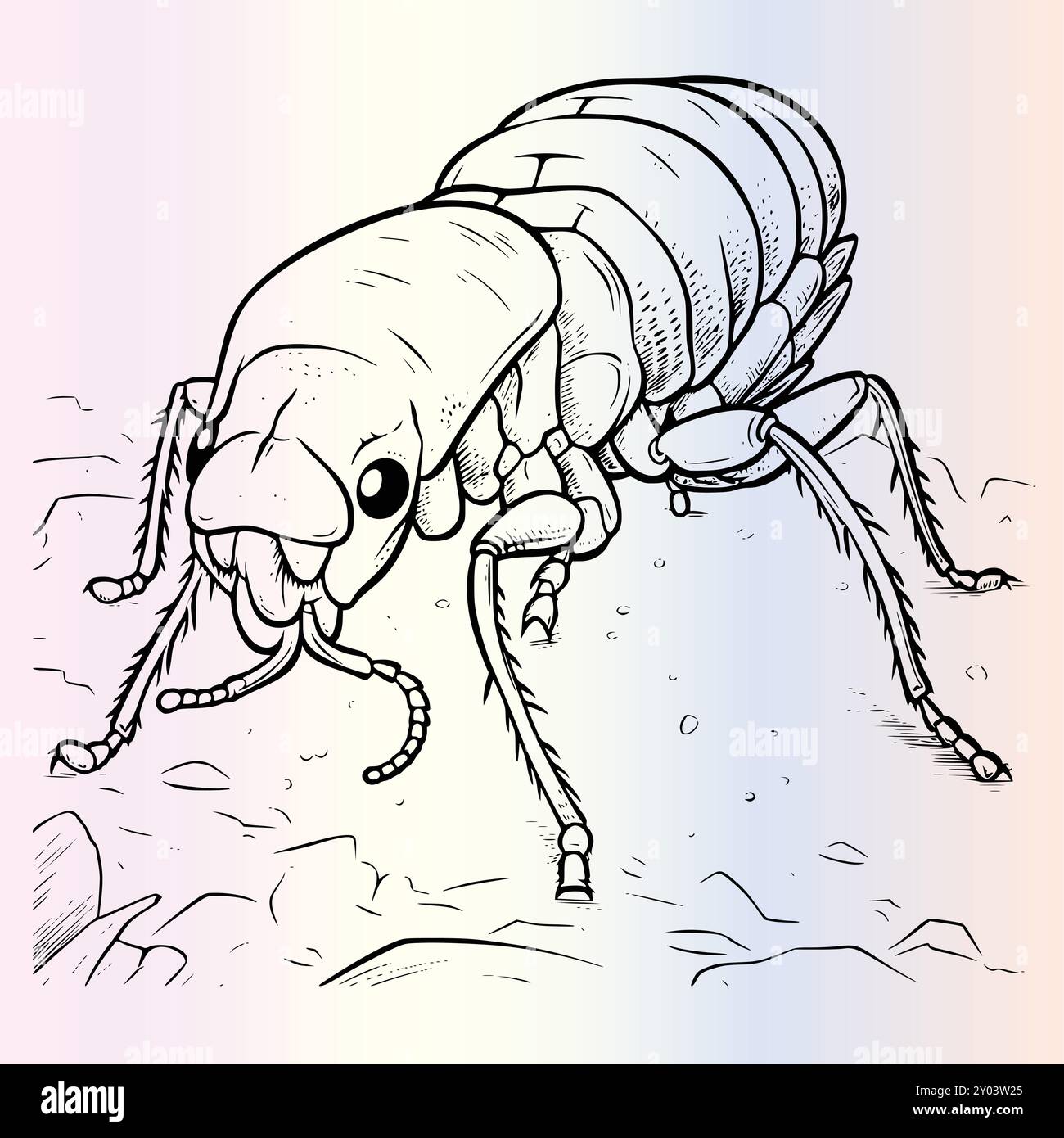 Insect friends coloring page hi-res stock photography and images - Alamy