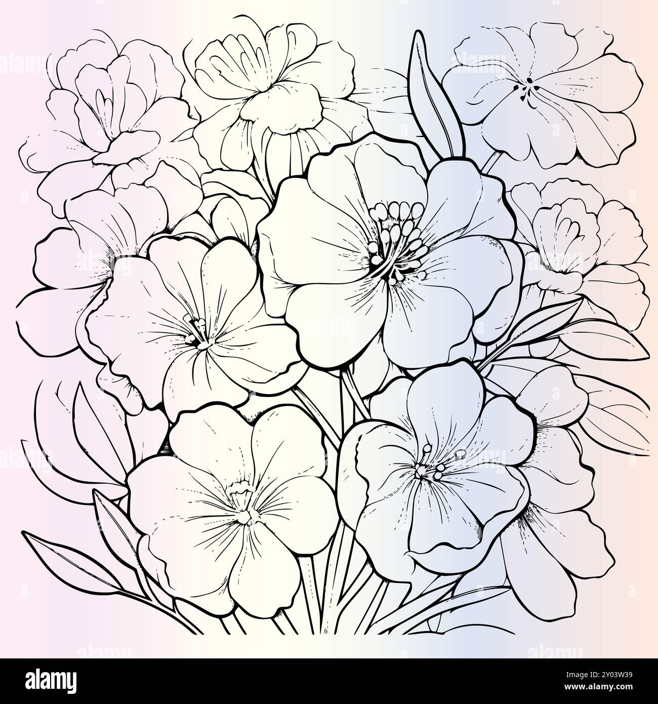 Coloring Flower Pattern Free Coloring Pages For Procreate: Flower