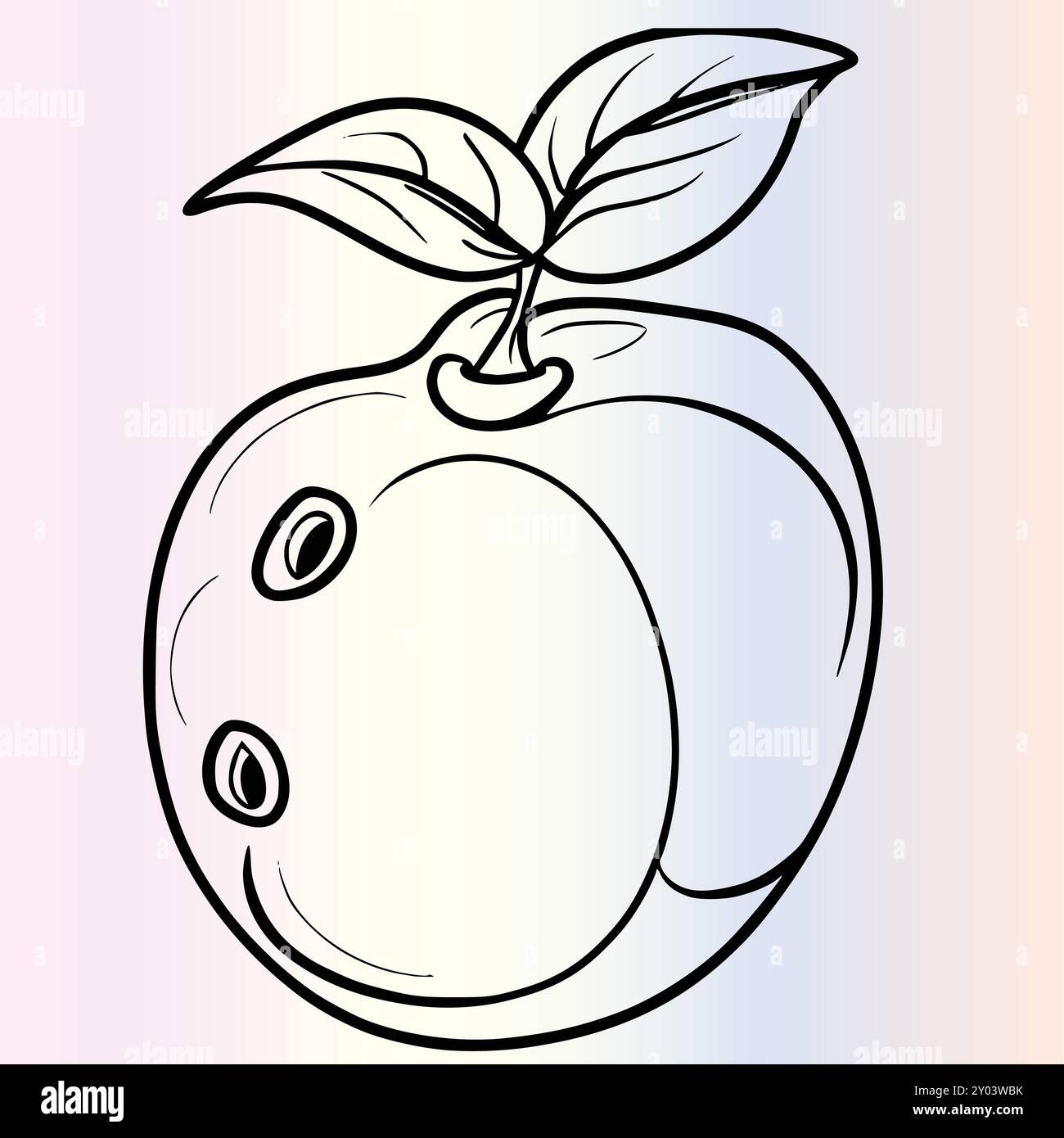 Fruit Ximenia Coloring Page For Kids Stock Vector Image & Art - Alamy
