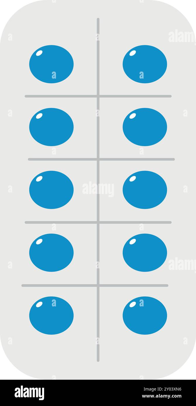 Blue pill pack icon hi-res stock photography and images - Alamy