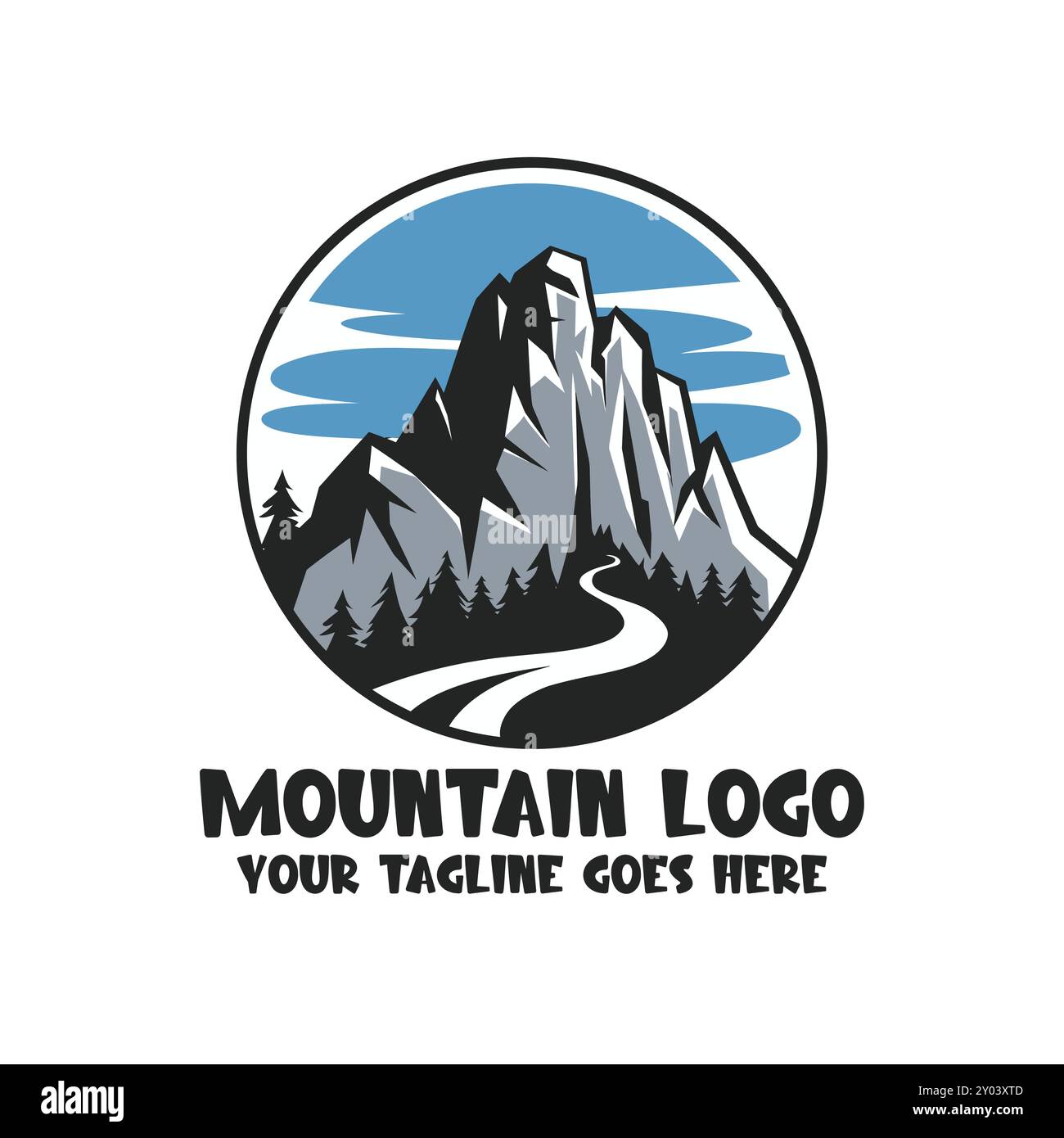 Hiking logo vector hi-res stock photography and images - Alamy