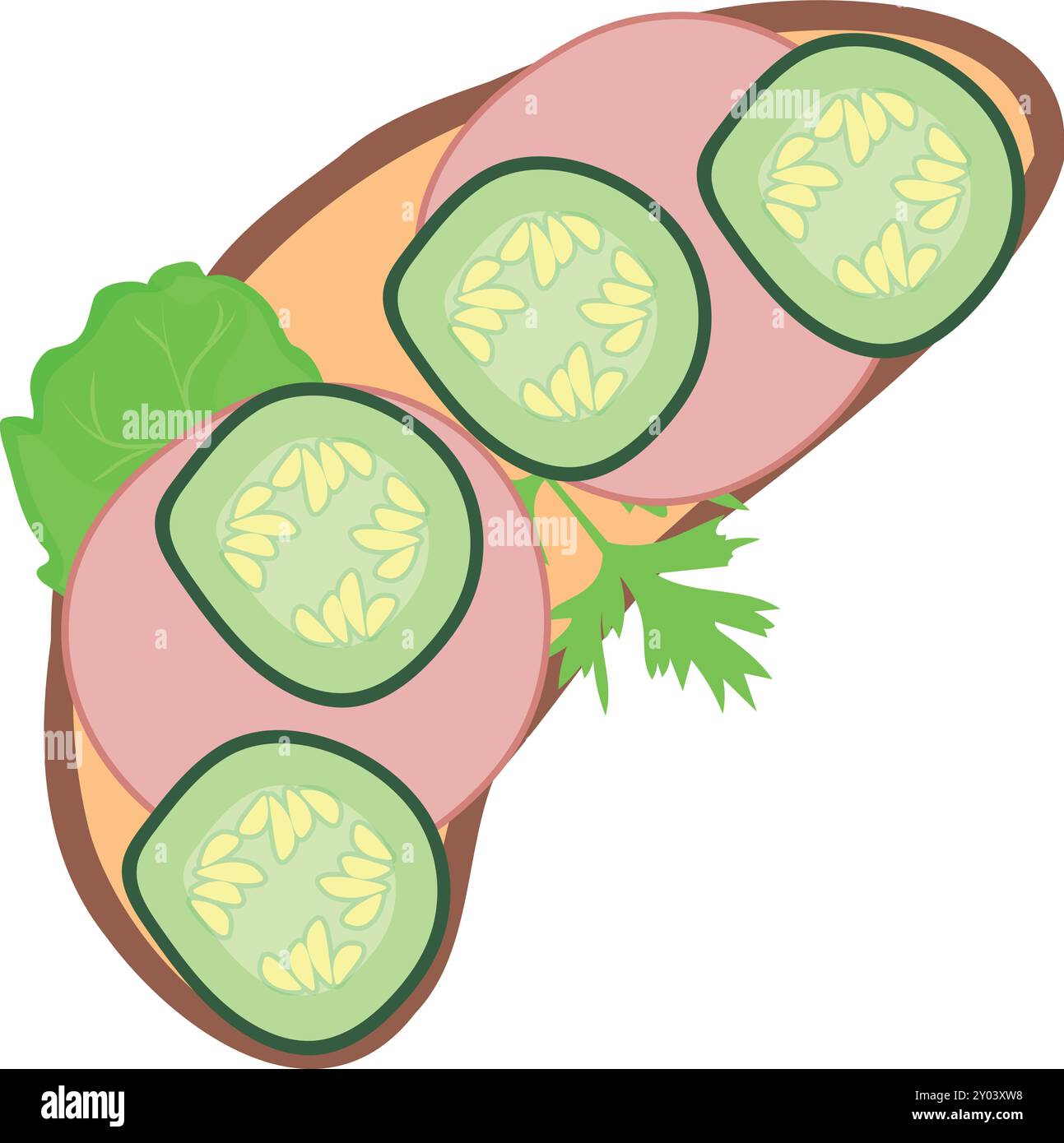 Sandwich chicken salad on Stock Vector Images - Alamy