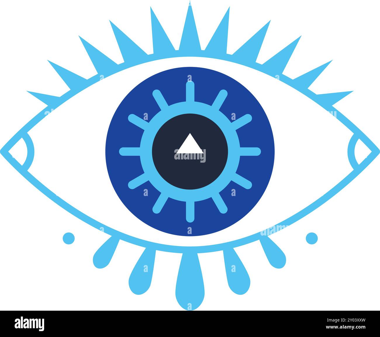 Occult eye symbol. Esoteric mystery color symbol Stock Vector Image ...