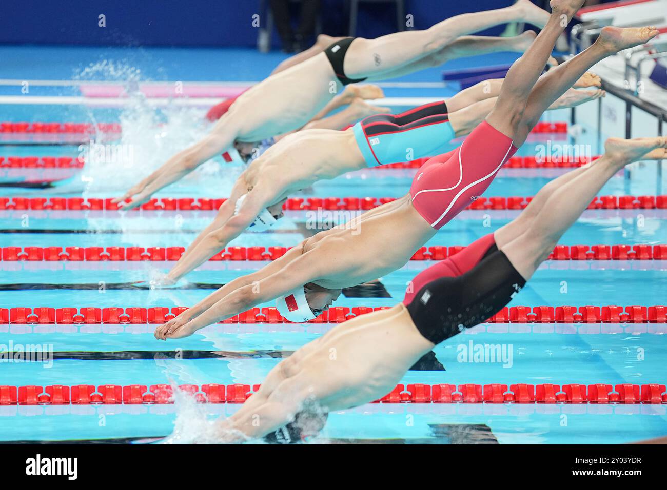 Paris, France. 31st Aug, 2024. Hua Dongdong (2nd bottom) of China ...