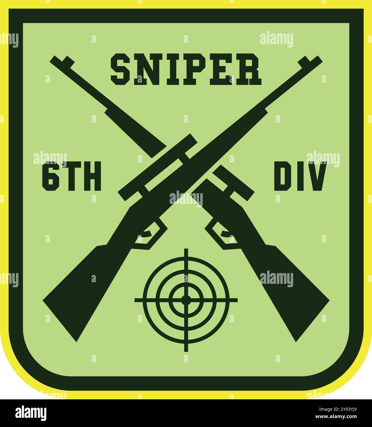 Sniper division emblem. Military combat force patch Stock Vector Image & Art - Alamy