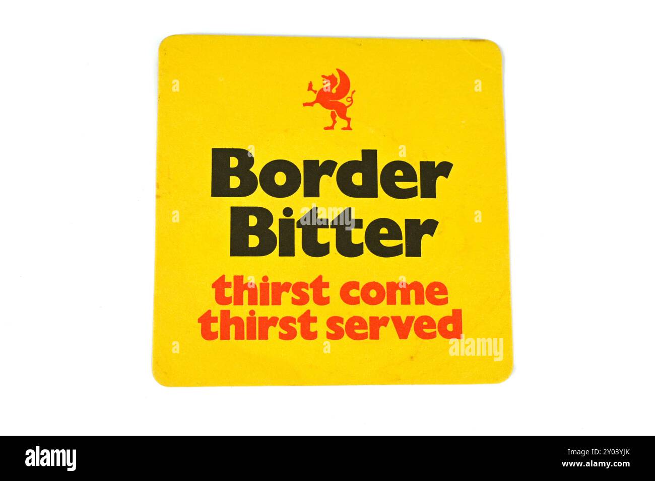 Vintage Border Bitter beer mat drink coaster on white background ...