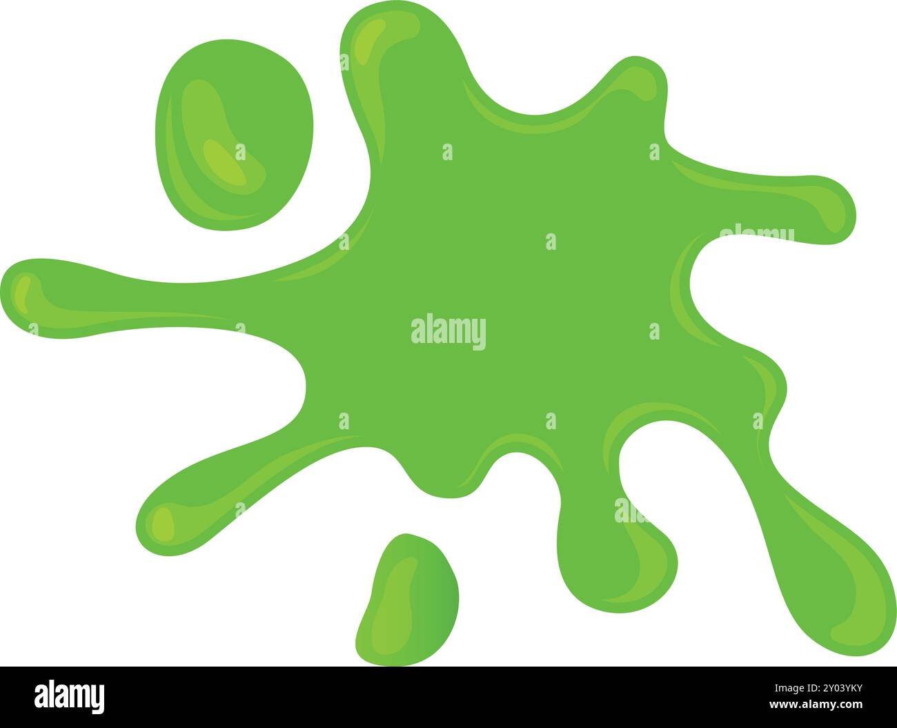 Messy green blob. Paint stain. Creative splash Stock Vector Image & Art ...