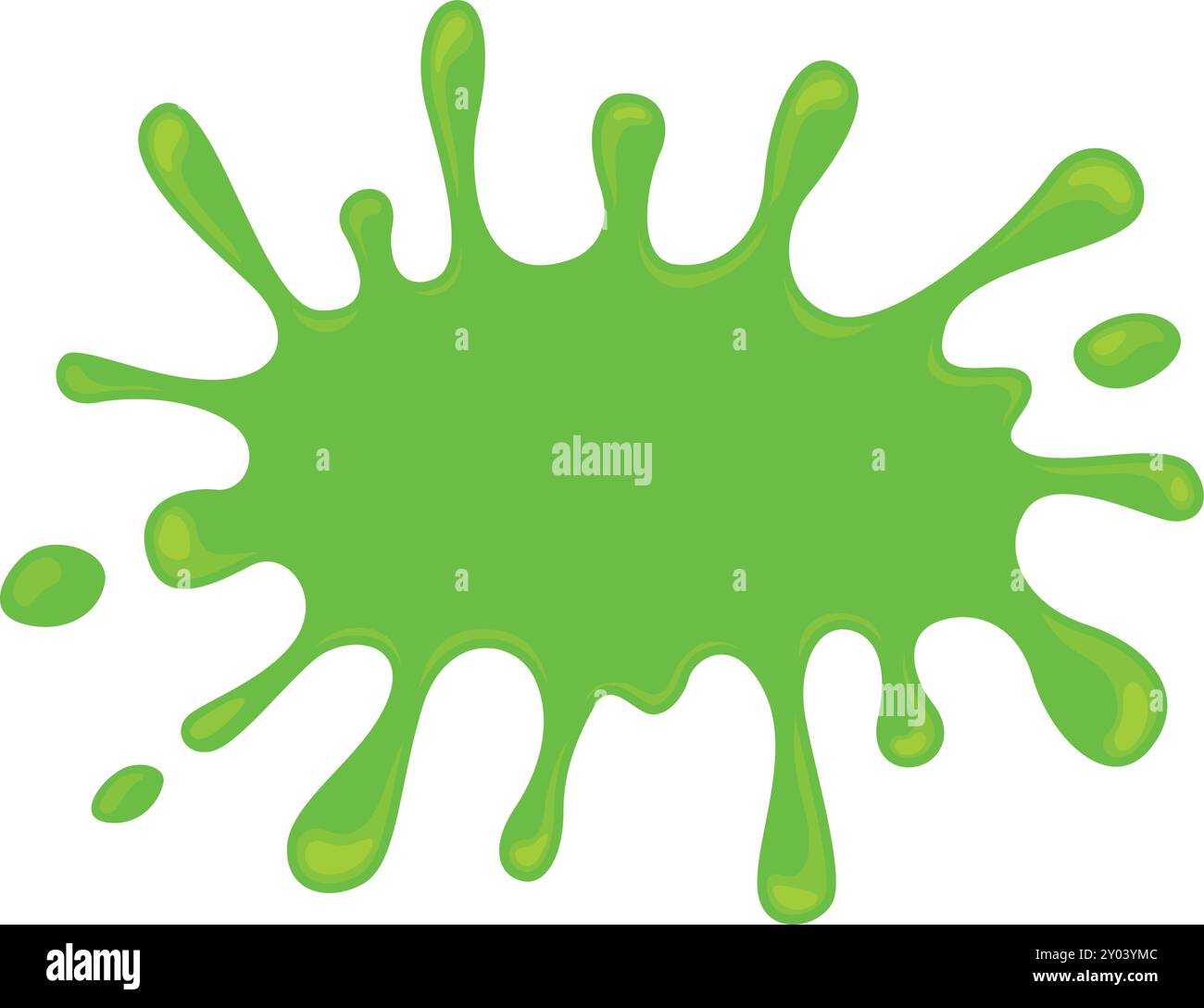 Slime splash. Green paint stain. Messy ooze Stock Vector Image & Art ...