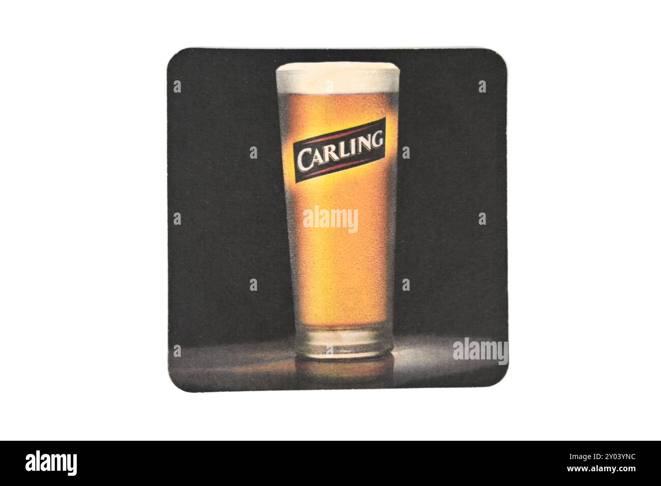 Vintage Carling Lager beer mat drink coaster – Wales, UK – 30 August ...