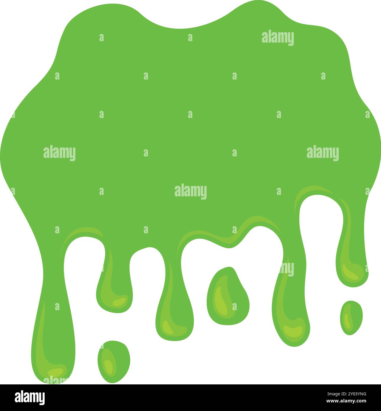 Green goo dripping. Mucus blot. Creative element Stock Vector Image ...
