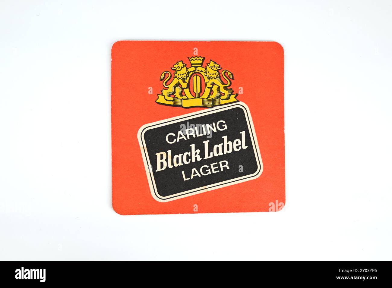 Vintage Carling Black Label Lager beer mat drink coaster – Wales, UK ...