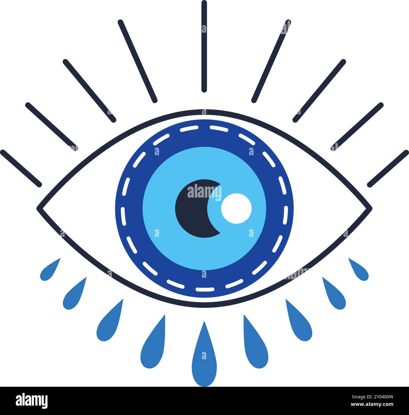 Blue hamsa turkish evil eye Cut Out Stock Images & Pictures - Alamy
