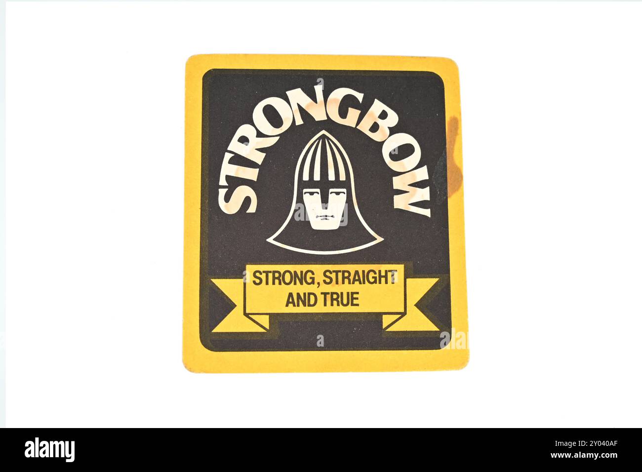 Vintage Strongbow beer mat drink coaster on white background – Wales ...