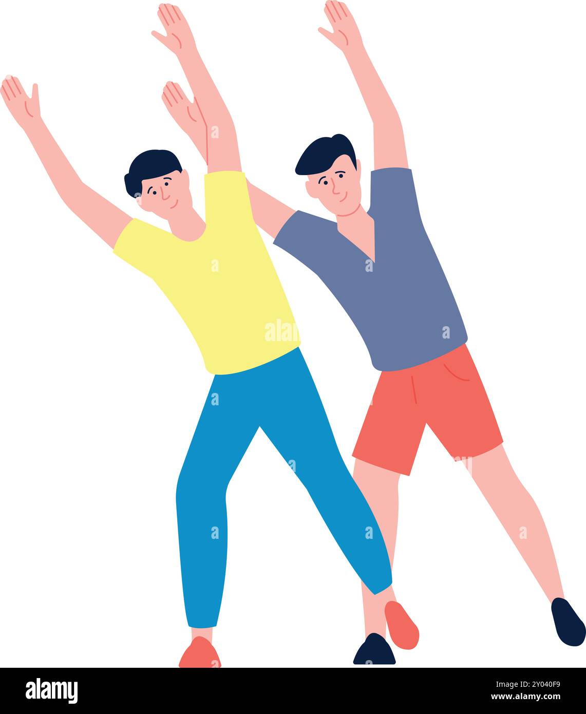 Group workout class Stock Vector Images - Alamy