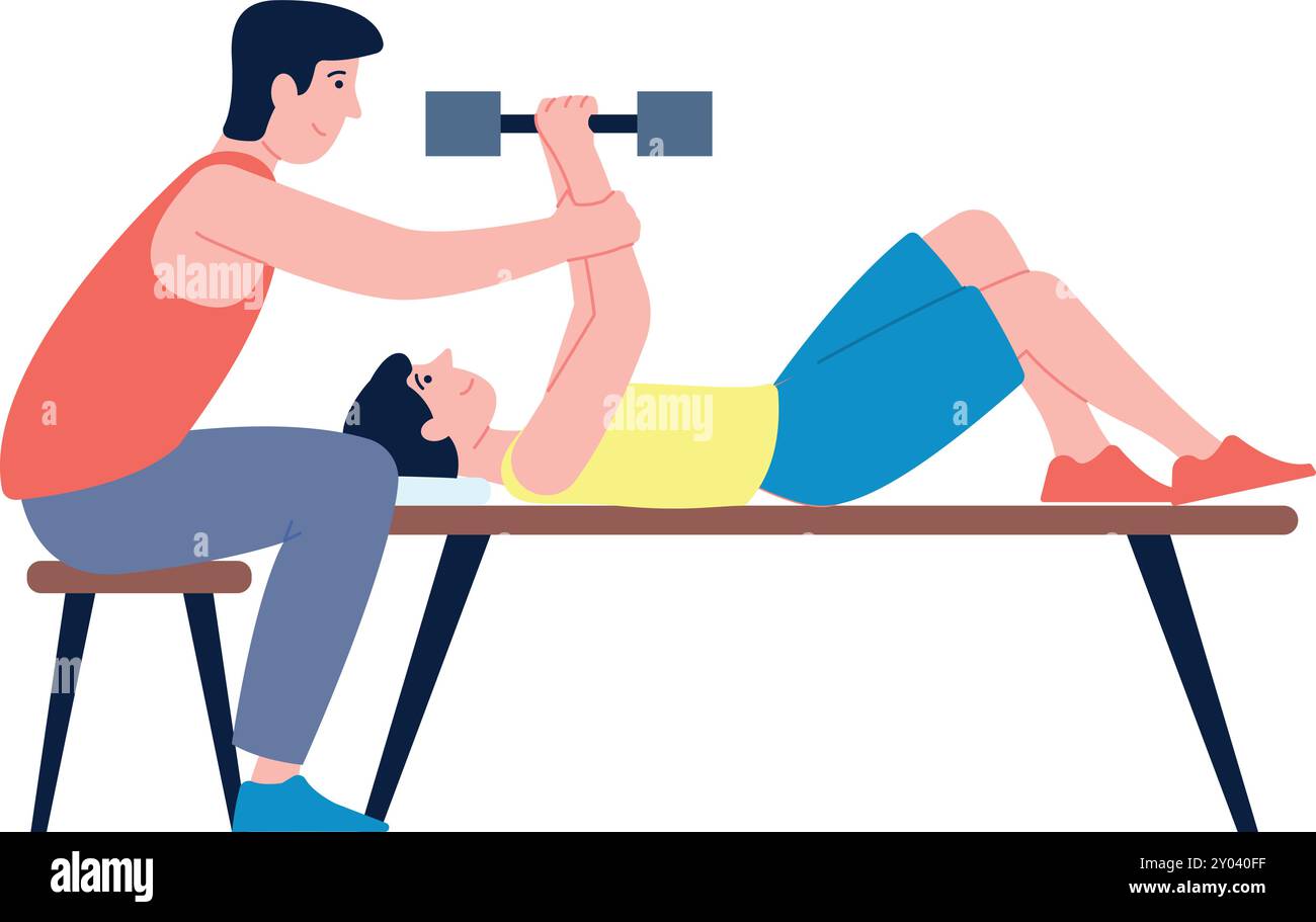 Trainee athlete Stock Vector Images - Alamy