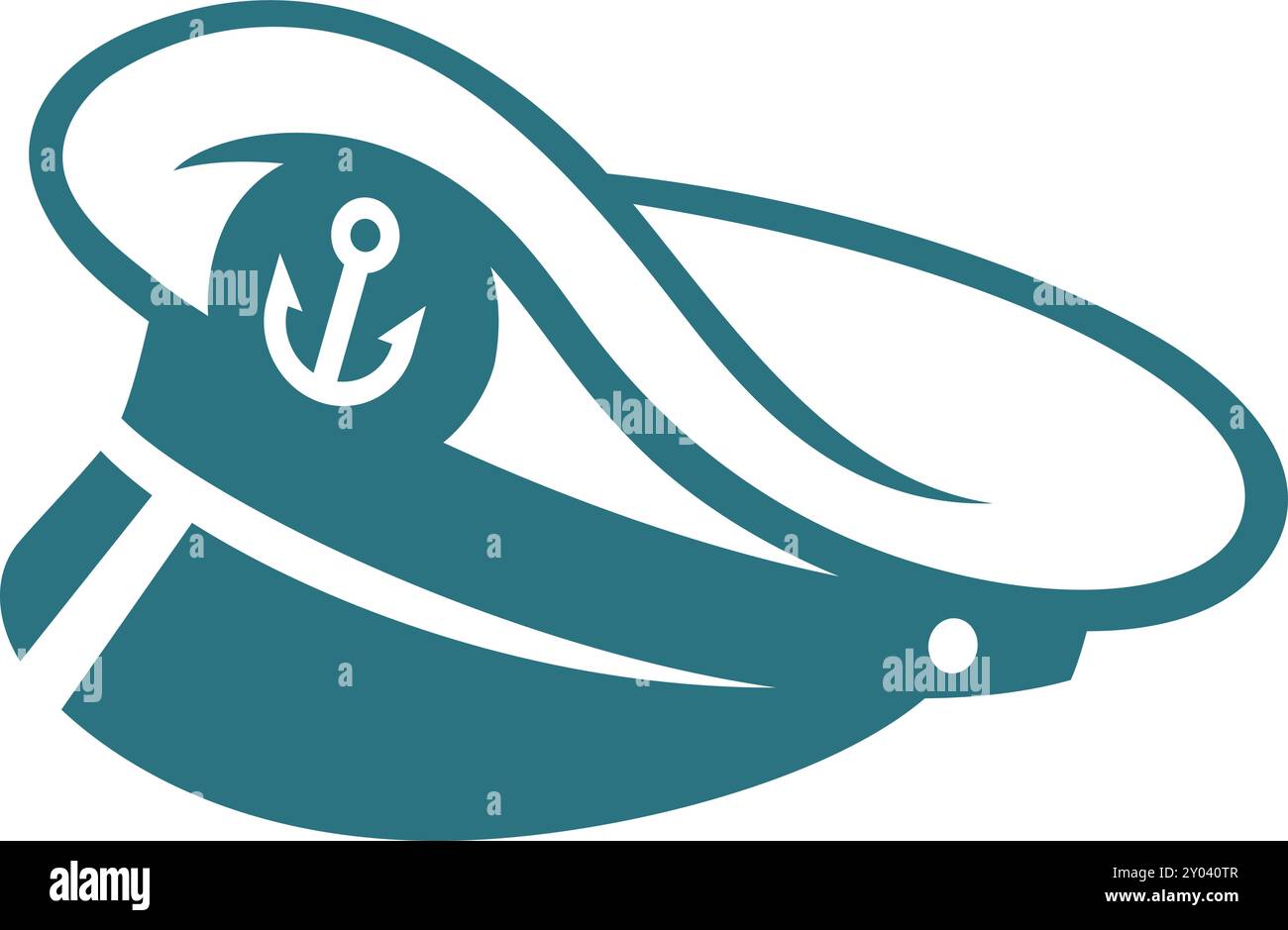 Boat captain hat logo. Sailor symbol. Navy sign Stock Vector Image ...